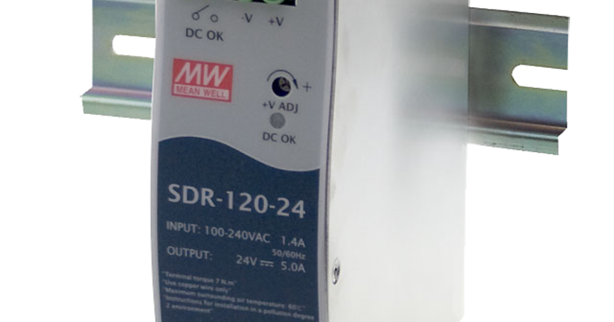 MEAN WELL SDR-120 Series | DIN Rail Power Supplies | MEAN WELL