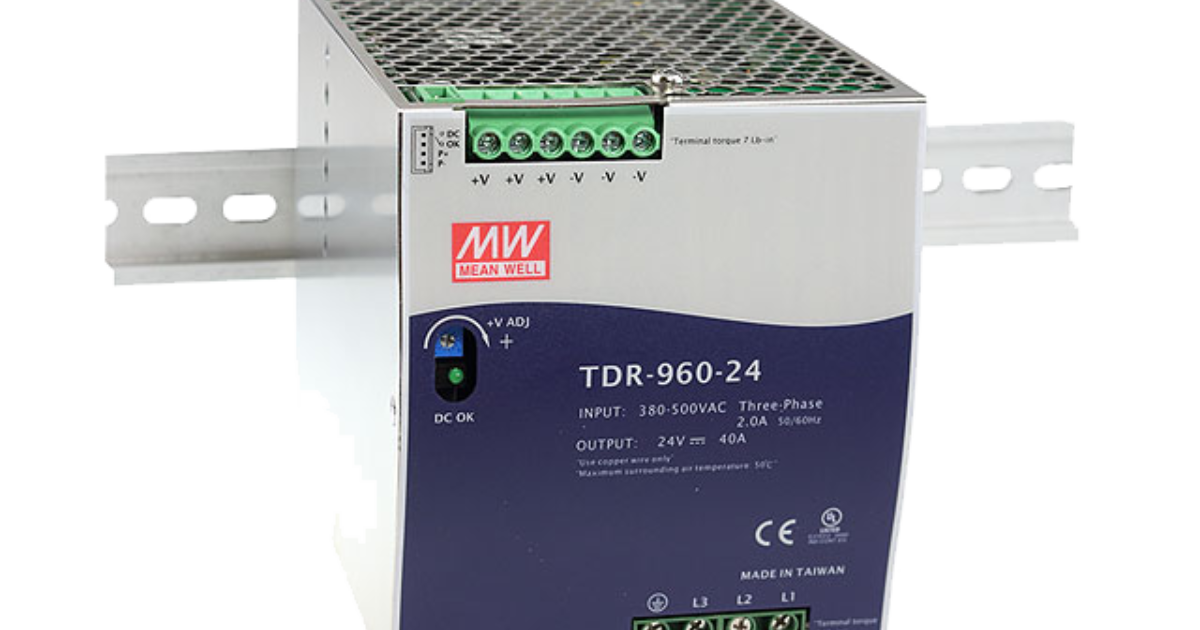 MEAN WELL TDR-960 Series | DIN Rail Power Supplies | MEAN WELL