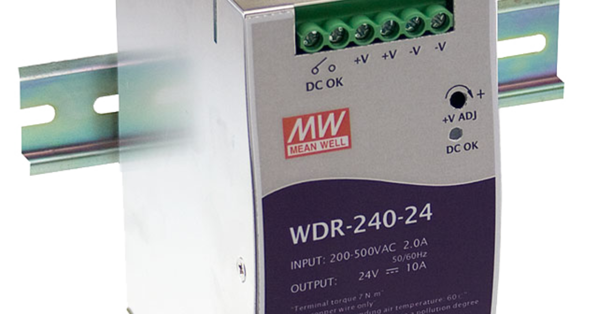 MEAN WELL WDR-240 Series | DIN Rail Power Supplies | MEAN WELL