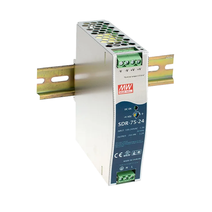MEAN WELL SDR-75 Series | DIN Rail Power Supplies | MEAN WELL