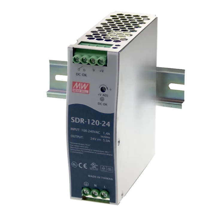 MEAN WELL SDR-120 Series | DIN Rail Power Supplies | MEAN WELL